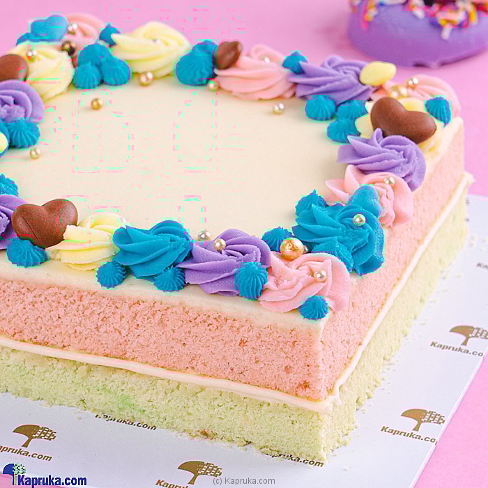 Send Square Elegance Ribbon Cake 2kg Price in Sri Lanka | Kapruka Cakes ...