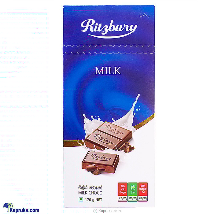 Ritzbury | Ritzbury Milk Choco 170g Online Price in Sri Lanka | Yalu ...