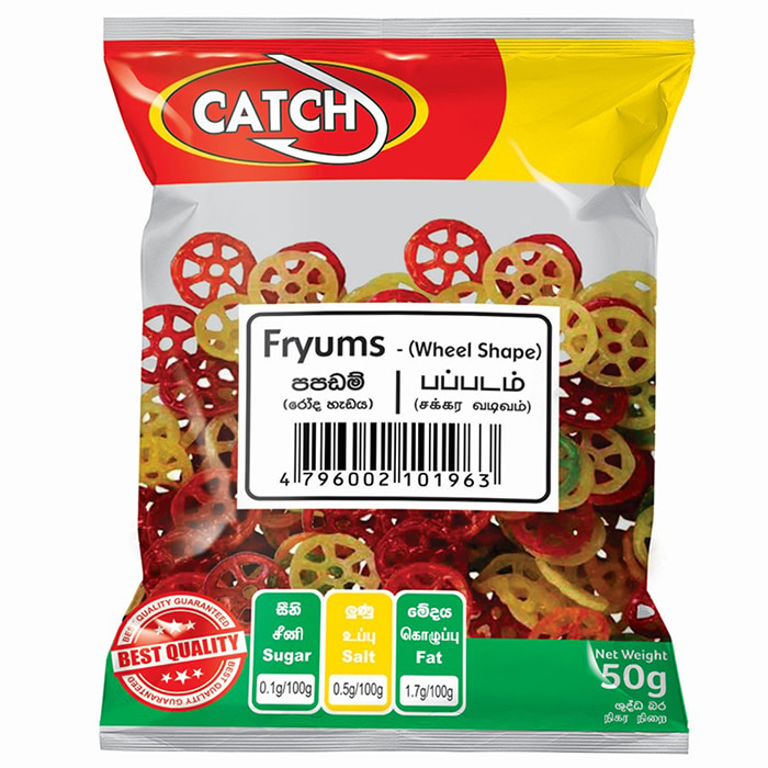Online Catch Wheel Shape Papadam 50g Online Price in Sri Lanka | At Kapruka