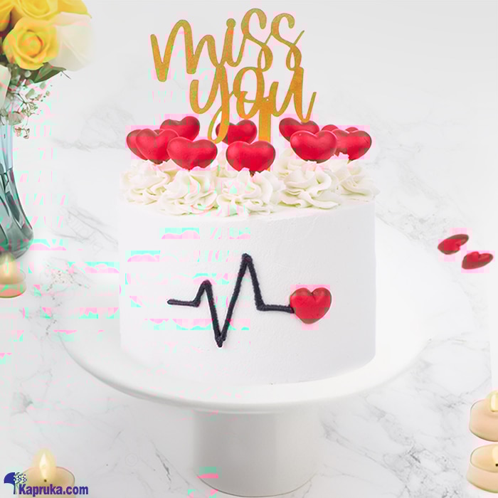 Send Heartbeat Longing Miss You Cake Price in Sri Lanka | Kapruka Cakes ...