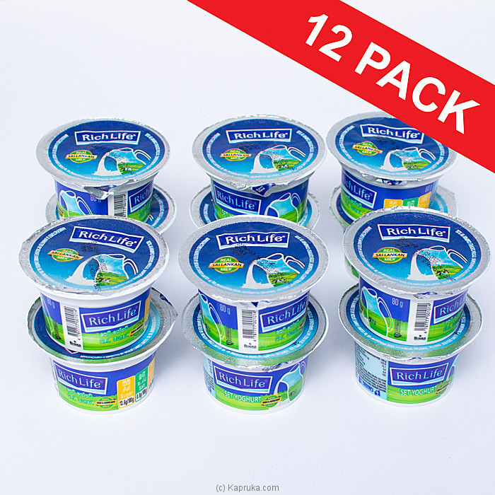 Send Rich Life Set Yoghurt -12 Pack Price in Sri Lanka | At Kapruka
